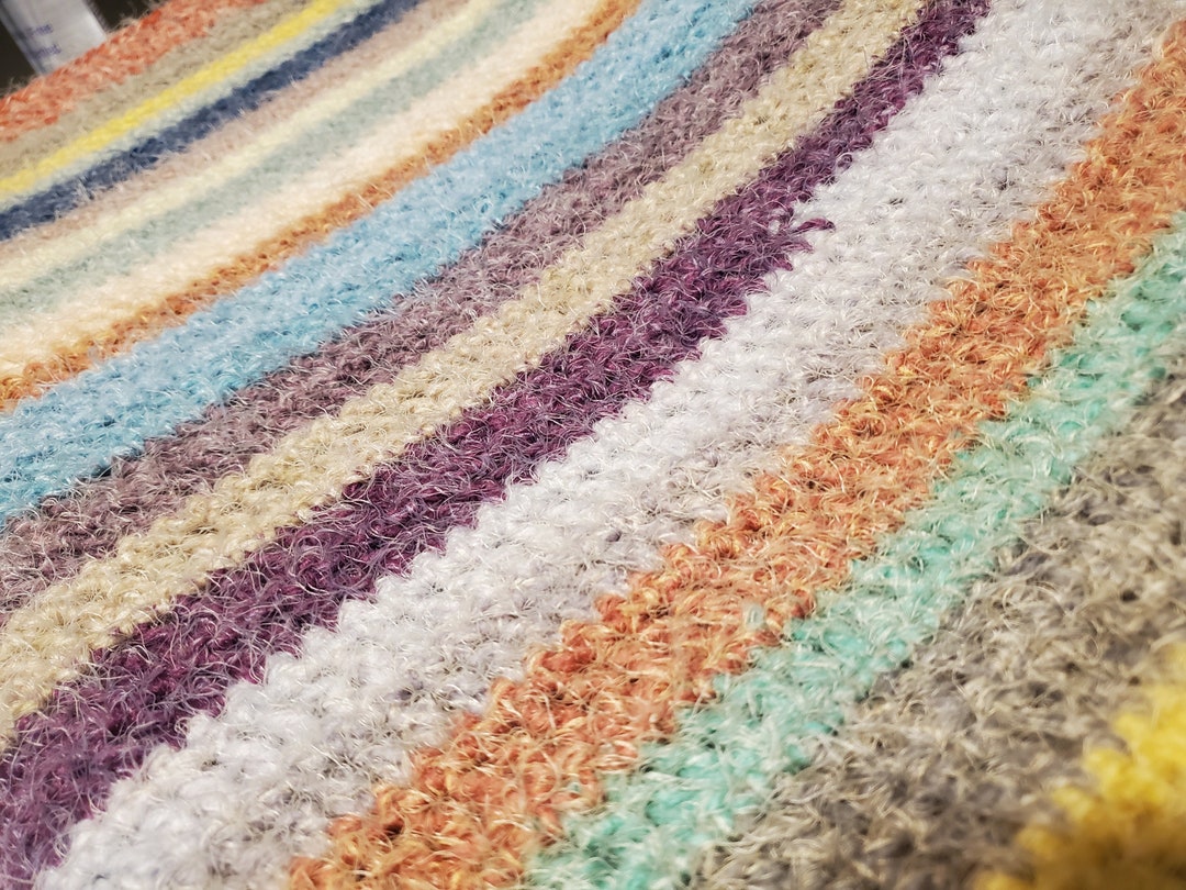 Freedom Stripe Fuzzy Crochet Baby Toddler Blanket - Etsy