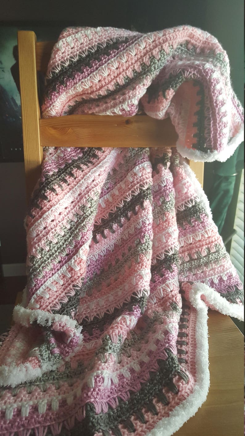 Pink Sweet Dreams Baby Toddler Child Blanket. Handmade Crochet - Etsy