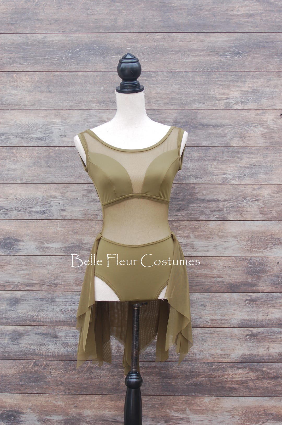 Ivy-custom Lyrical Dance Costume/contemporary Dance Costume With Mesh ...