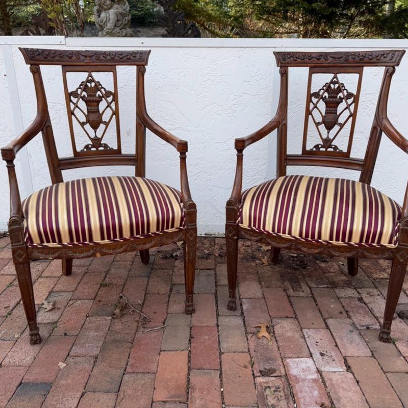 Neoclassical Arm Chairs - Etsy