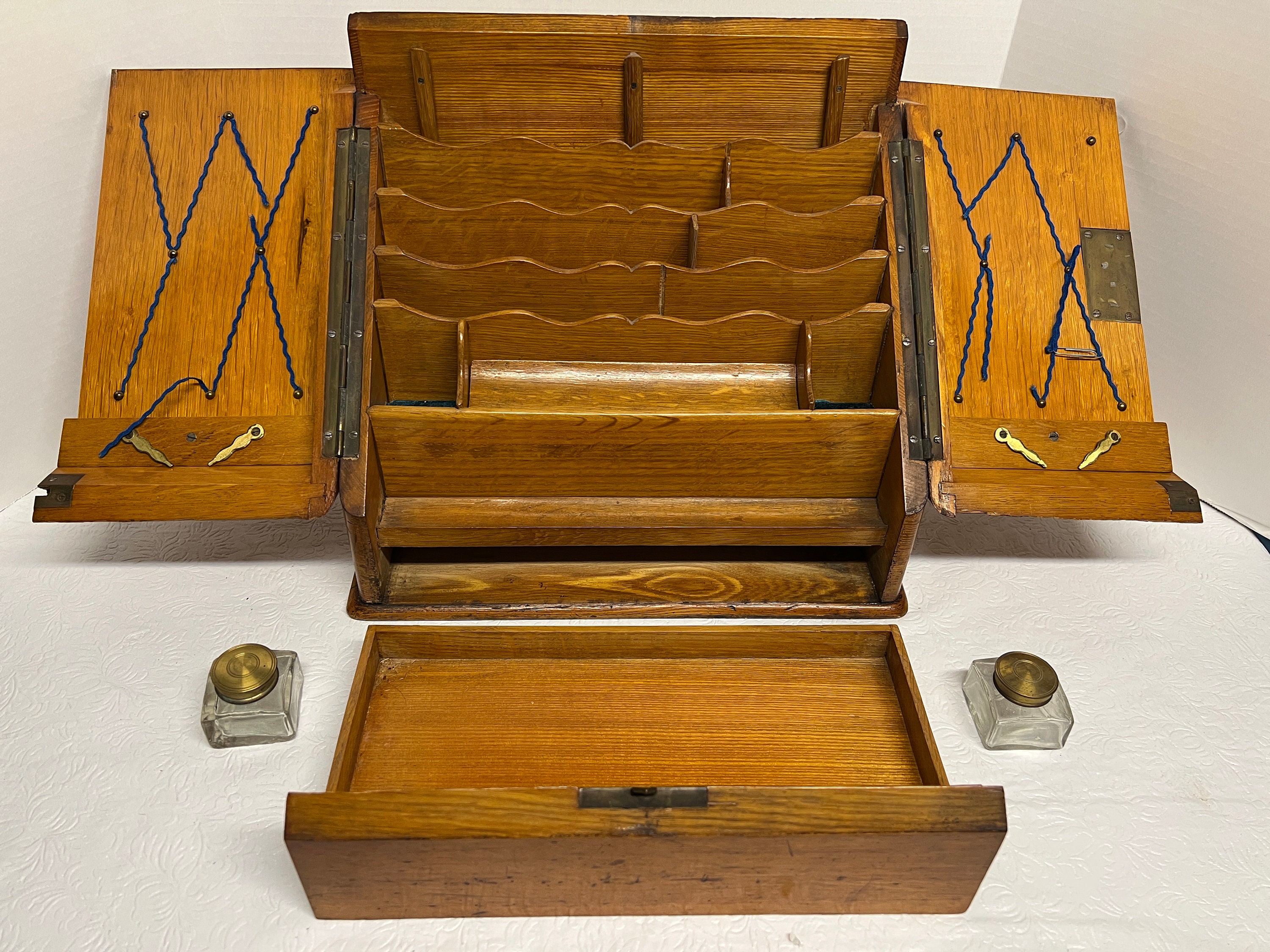 Antique English Victorian Letter Organizer Scribe's Desk - Etsy