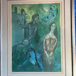 Marc Chagall, "artist With Model" - Etsy