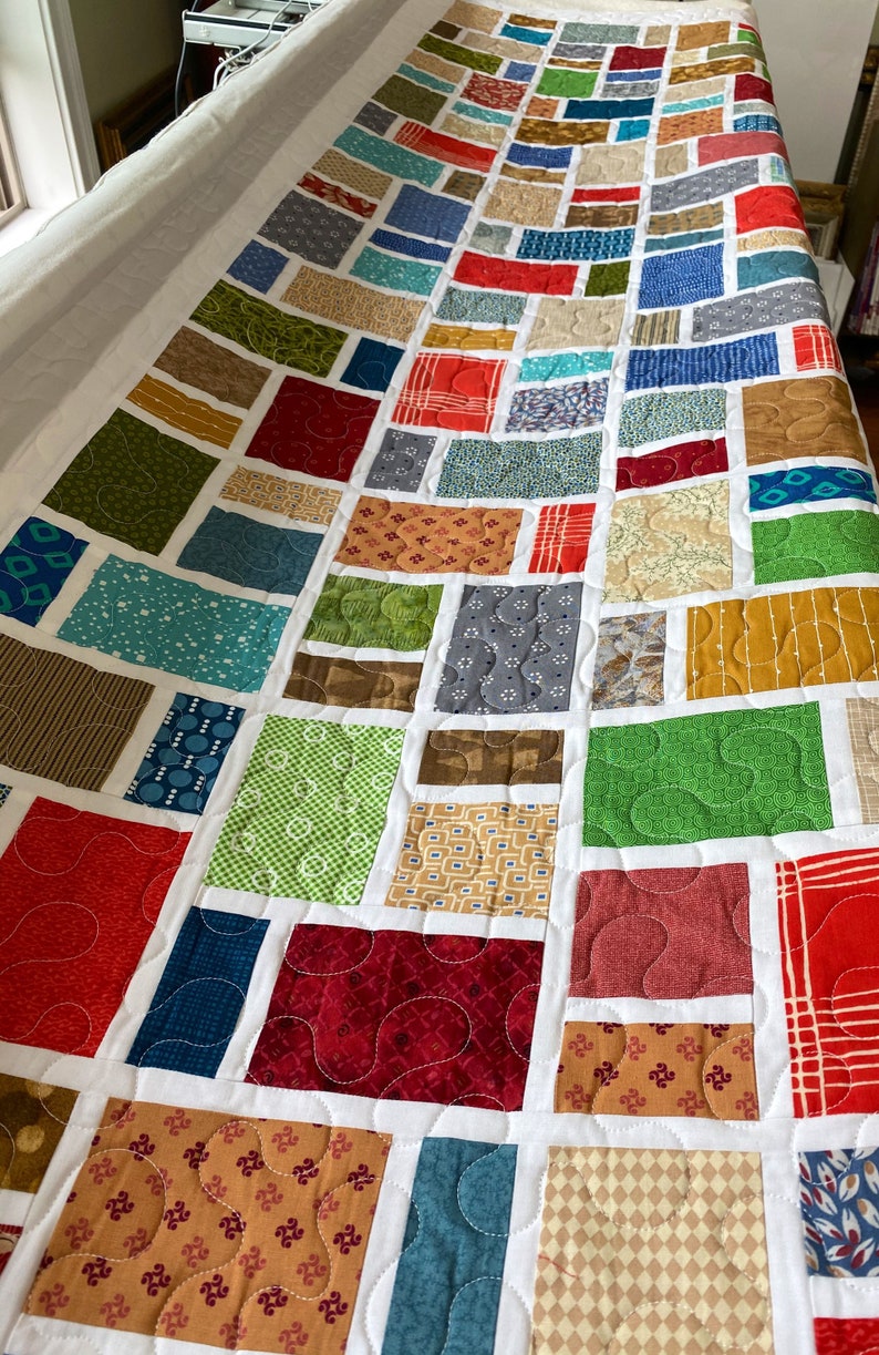 Handmade Quilt in Your Choice of Color and Size. Fabric Fusion - Etsy
