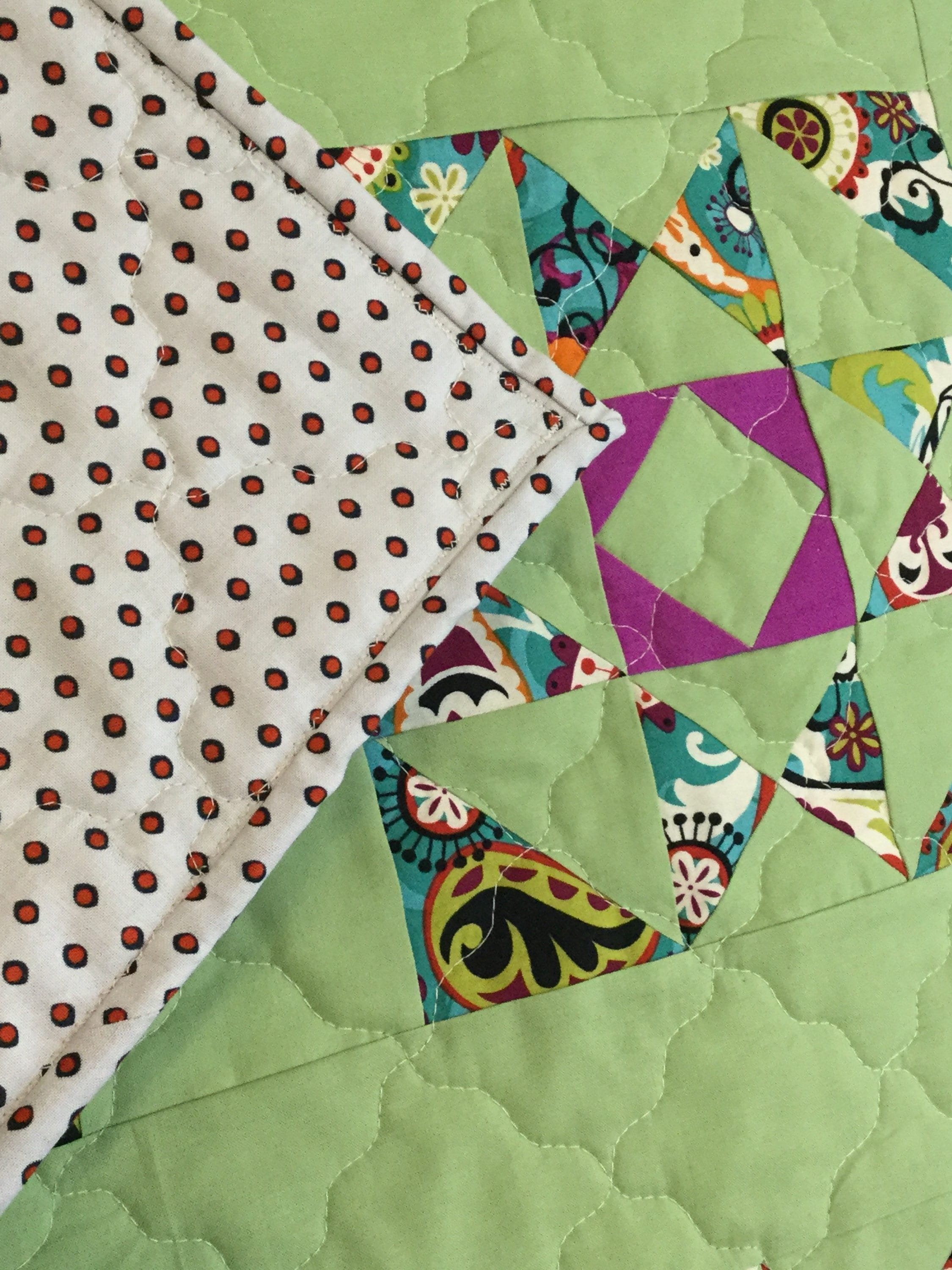 Green Modern Handmade Small Quilt Home Gift Quilt Small Lap | Etsy