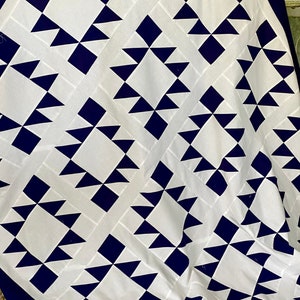 Navy Quilt - Etsy