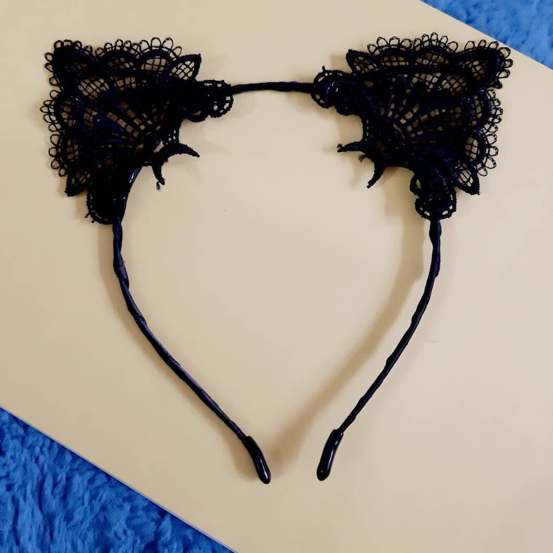 Lace Cat Ears - Etsy