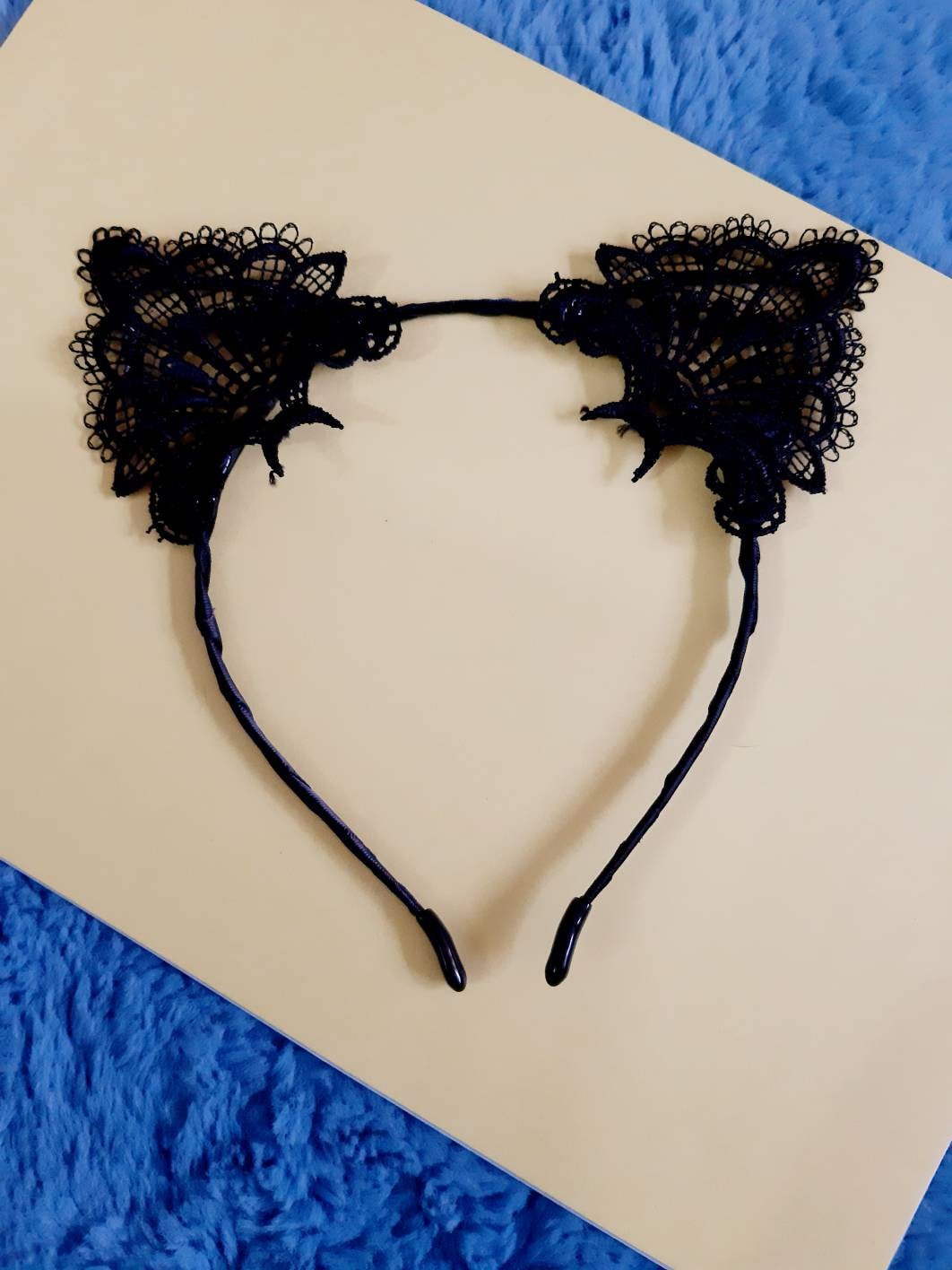 Ariana Grande Cat Kitty Lace Ears Headband Cosplay Halloween Birthday ...