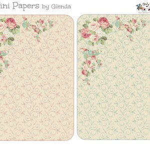 Vintage Mini Background / Mini Papers - Etsy