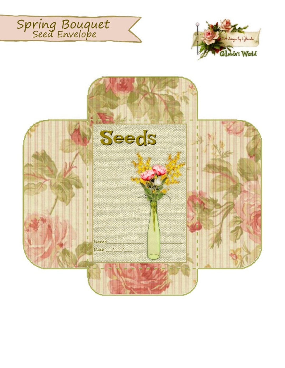 Spring Bouquet Seed Envelope - Etsy