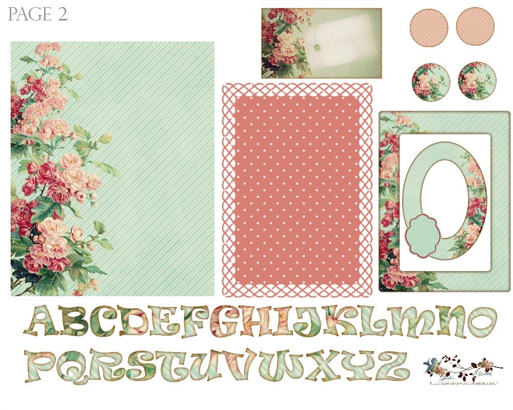 Spring Scrapbook or Card Making Elements - Etsy