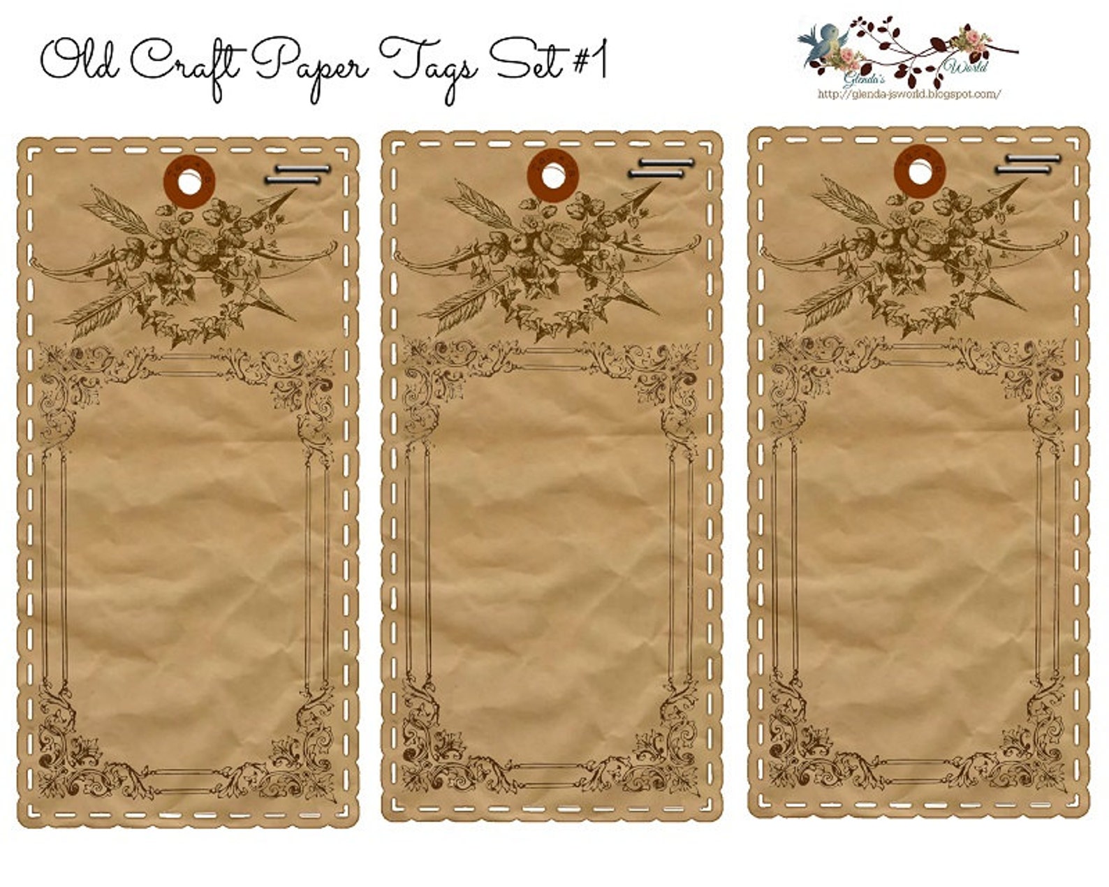 Old Craft Paper Tags - Etsy