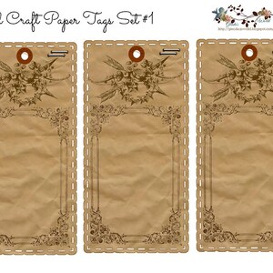 Old Craft Paper Tags - Etsy