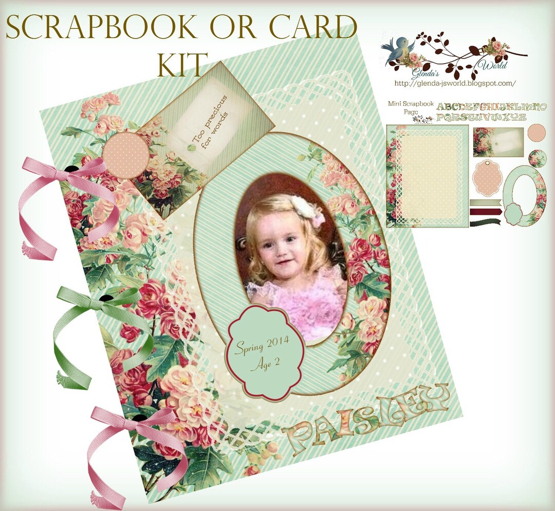 Spring Scrapbook or Card Making Elements - Etsy