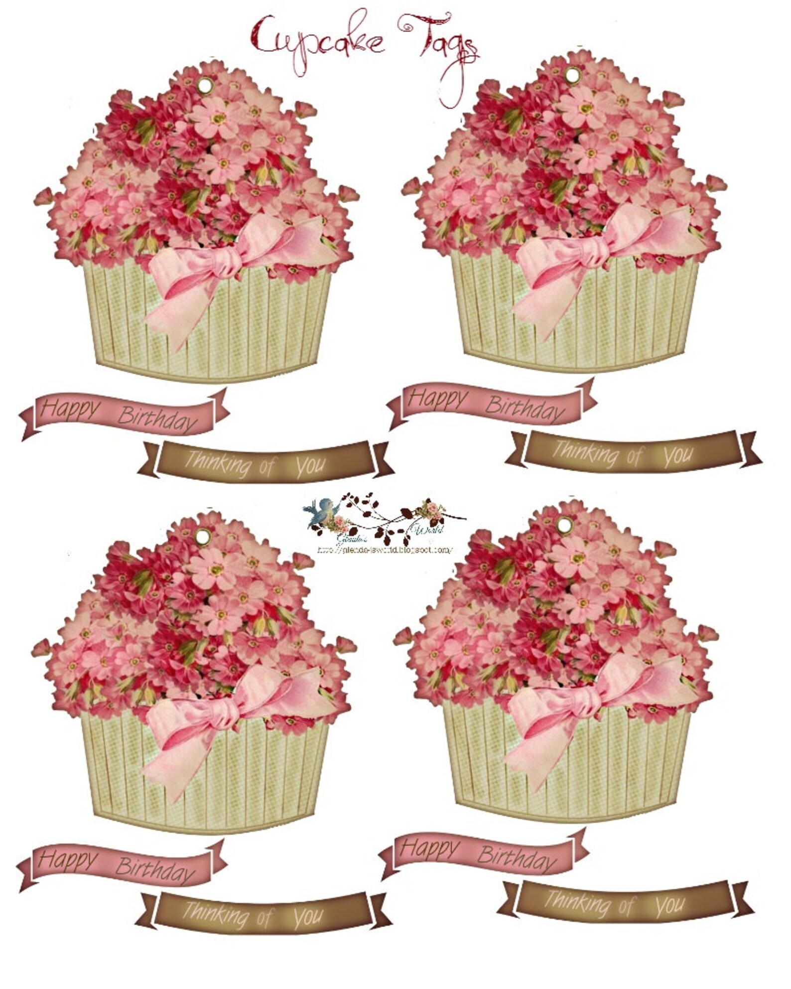 Cupcake Tags - Etsy