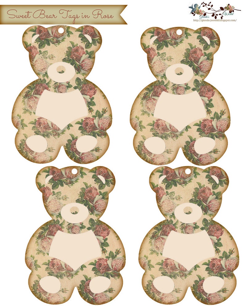 Sweet Bear Tags - Etsy