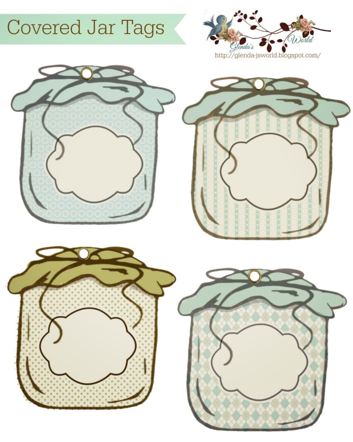 Covered Jar Journaling Tags - Etsy