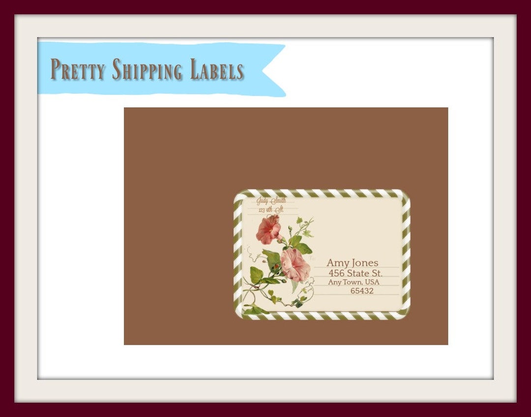 Pretty Shipping Labels - Etsy