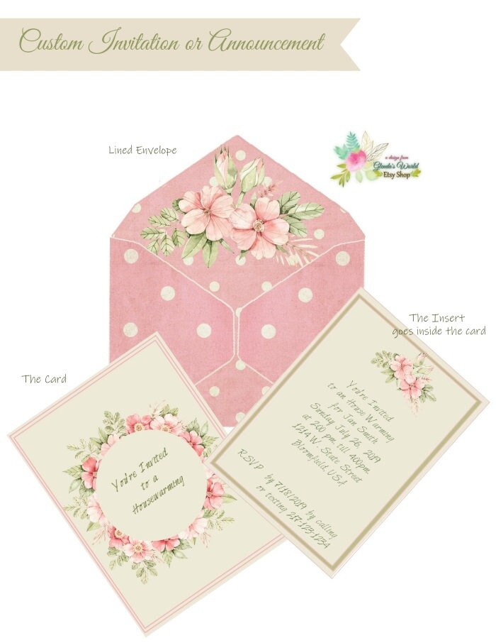 Custom Designed Invitation or Announcement - Etsy