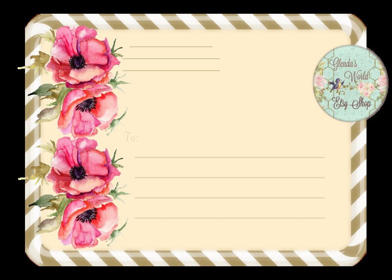 Pretty Shipping Labels - Etsy