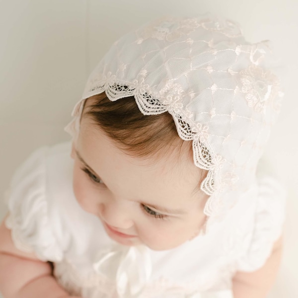 Christening Baby Bonnets - Etsy