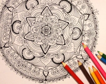 10 Printable Full Page Mandala Coloring Pages Vol 5 Adult - Etsy