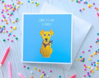 Puppy birthday card | Etsy