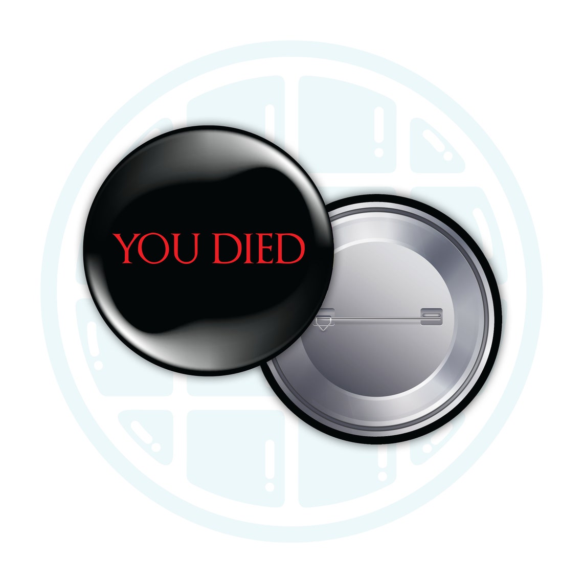 1.5" DS You Died Button - Etsy