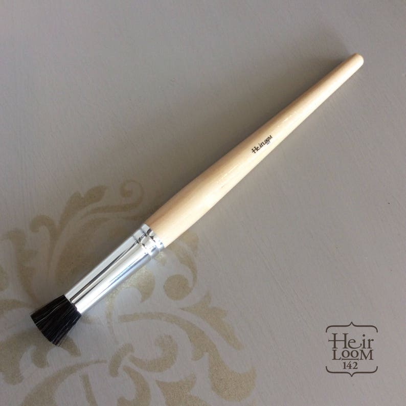 Black Ox Hair Stencil Brush Professional Quality Black | Etsy