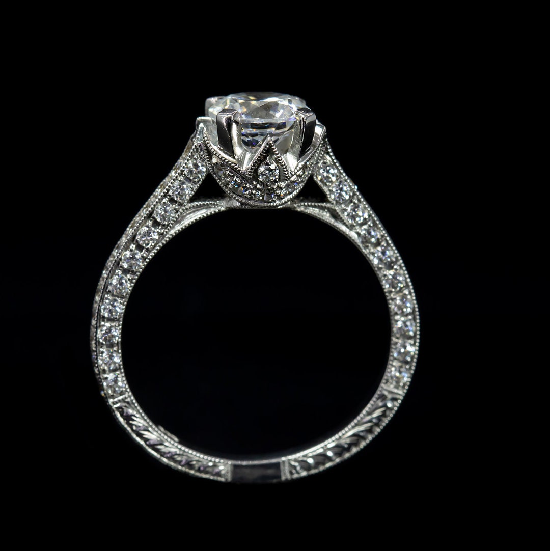 Antique Diamond Edwardian Engagement Ring/ Vintage Edwardian Ring ...