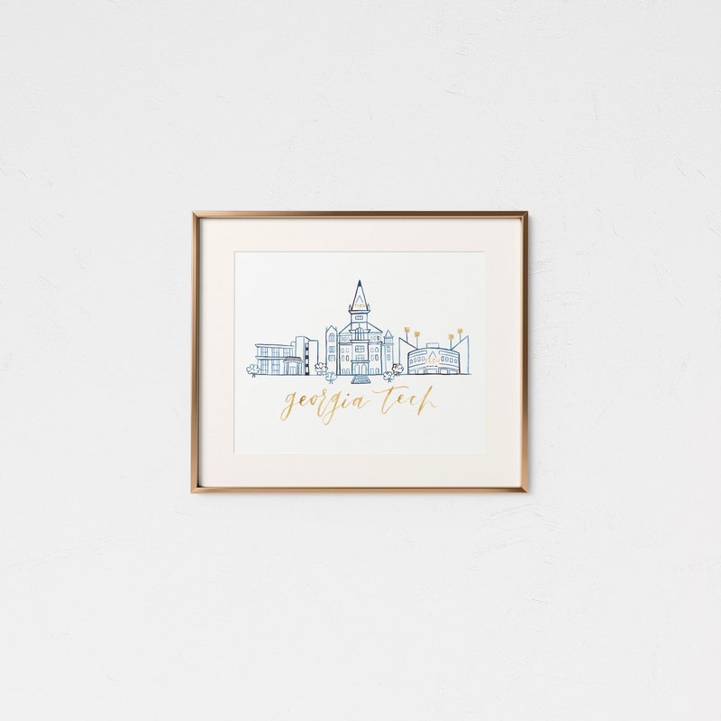 Georgia Tech Art - Etsy