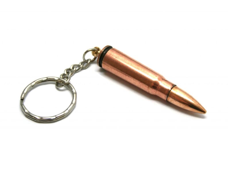 7.62x39 Kalashnikov Ammo Cartridge Keychain Original FMJ Bullet Cooper ...
