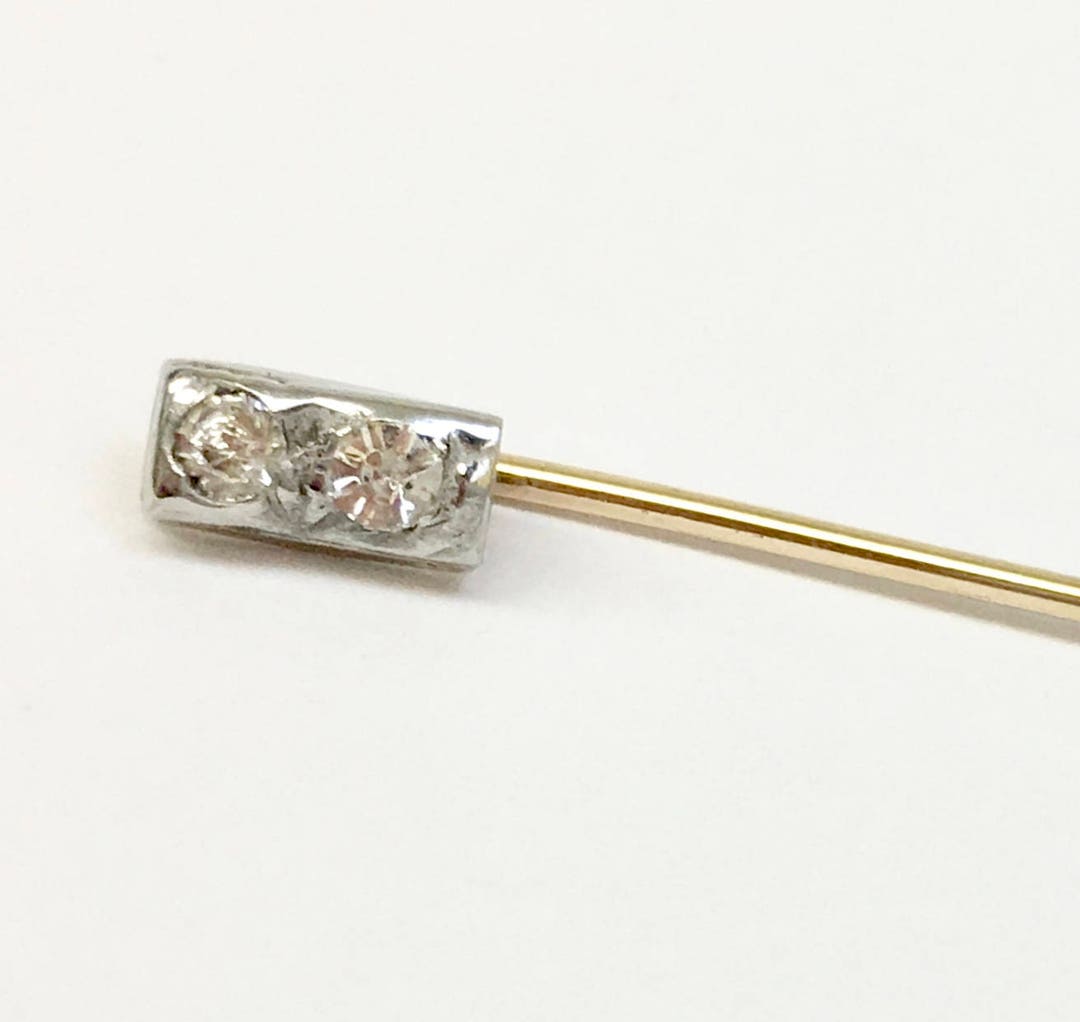 Gorgeous Vintage 20th Century Diamond Scarf Pin OTH10216 - Etsy