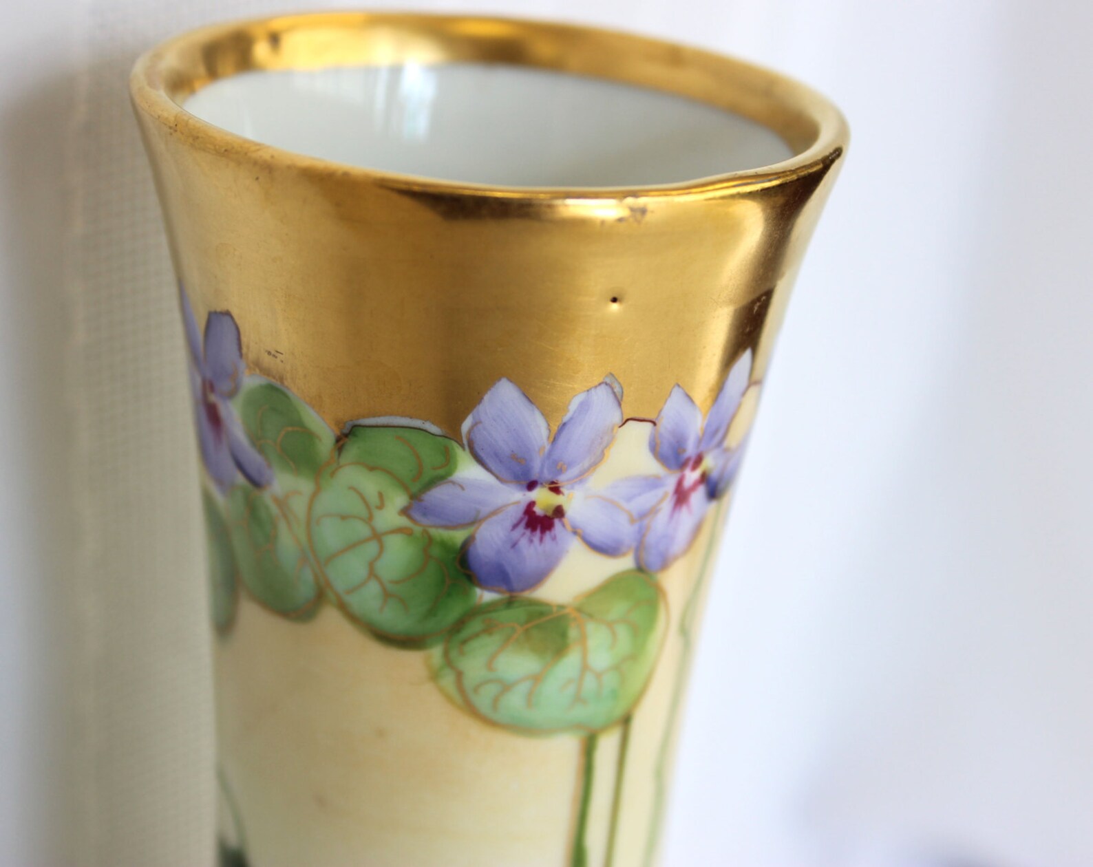 Pickard Vase Austrian Antique Vase violets - Etsy