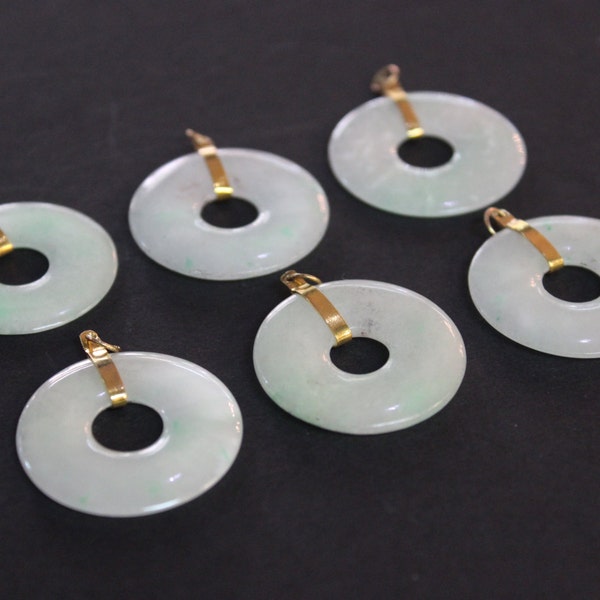 Jade Circle Pendant - Etsy