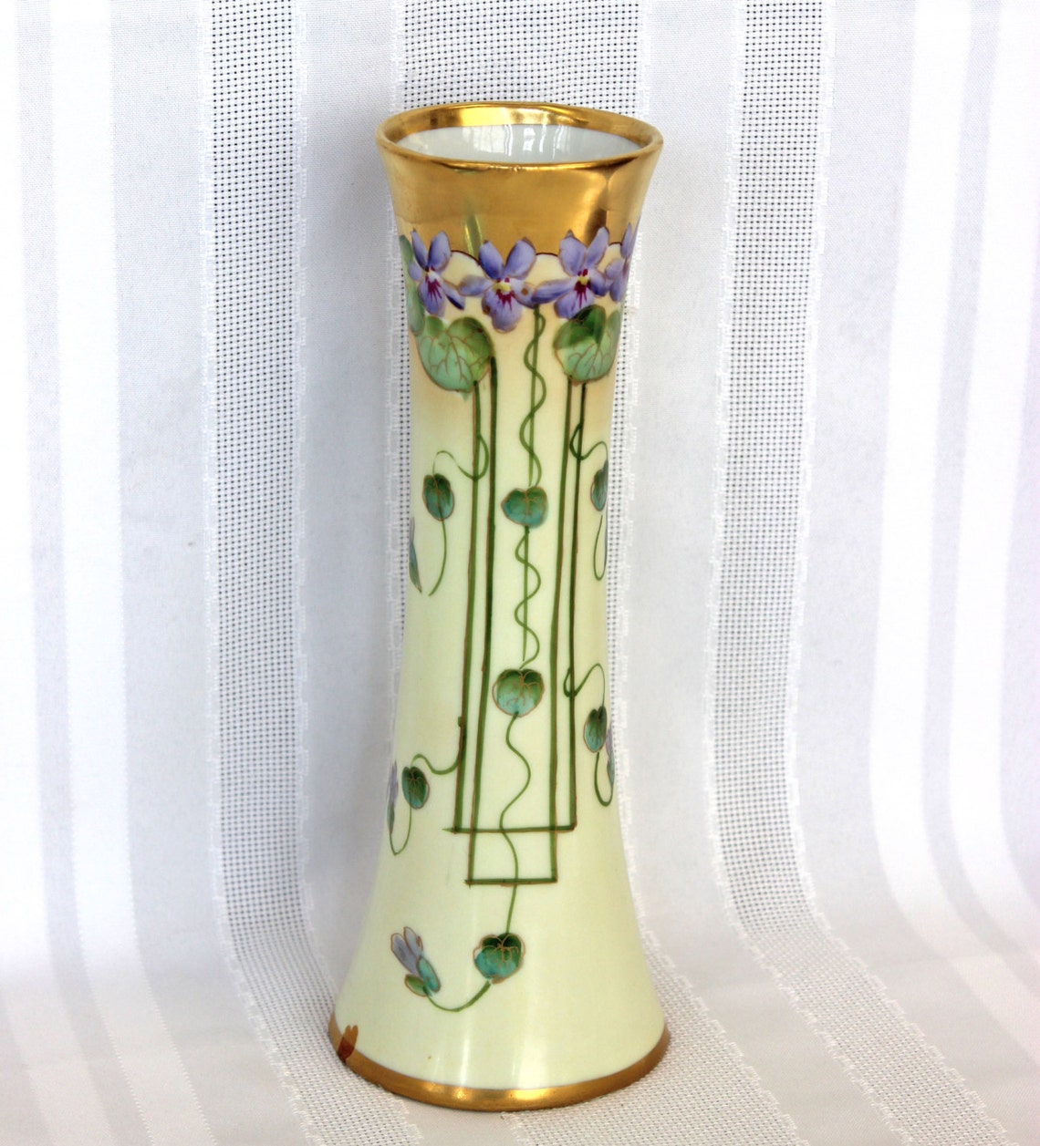 Pickard Vase Austrian Antique Vase violets - Etsy