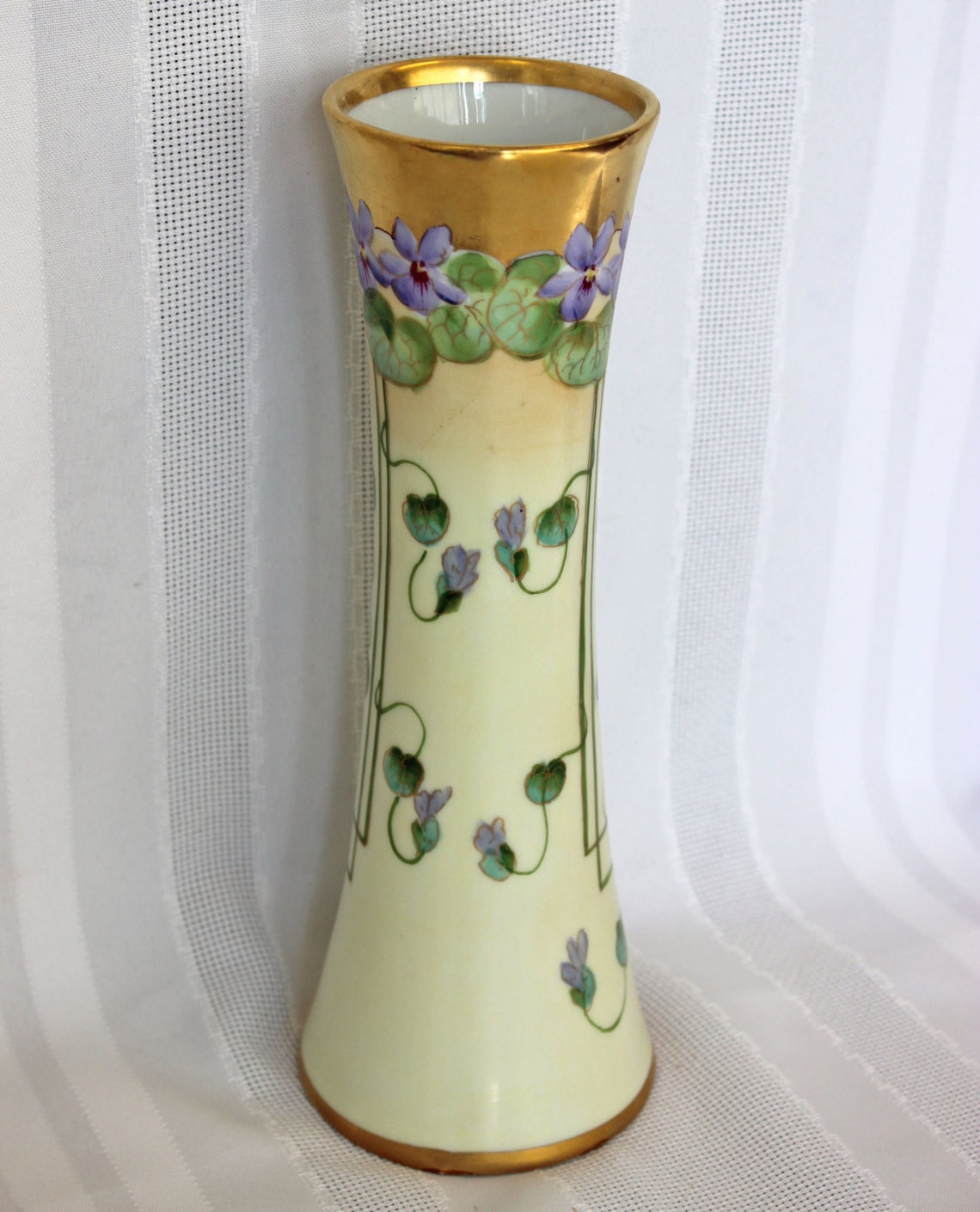 Pickard Vase Austrian Antique Vase violets - Etsy