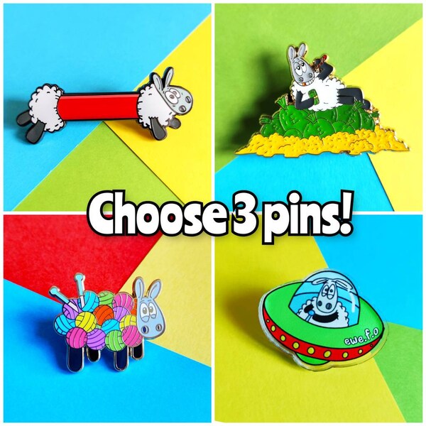 Sheep Pin - Etsy