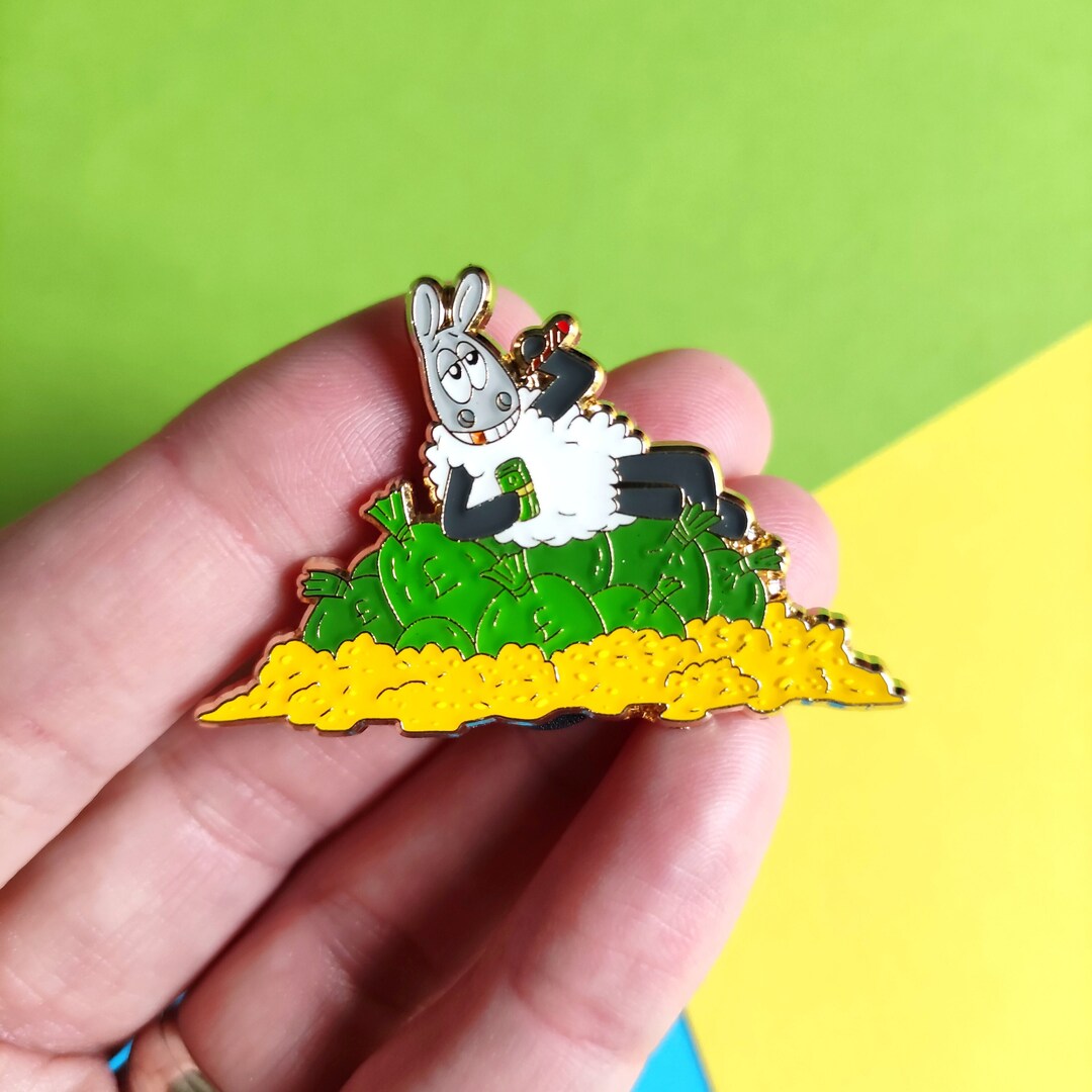 Minted Lamb! - Enamel Pin, Sheep Pin Badge, Sheep Gift, Funny Pin Badge ...