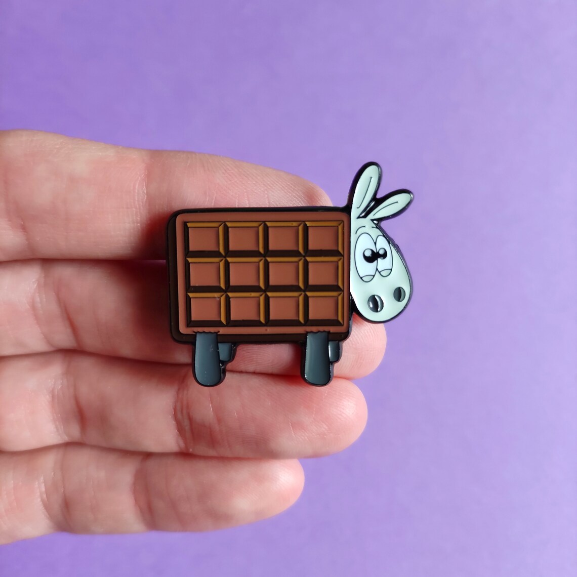 Chocolate Baaa Enamel pin Sheep pin badge Sheep gift | Etsy