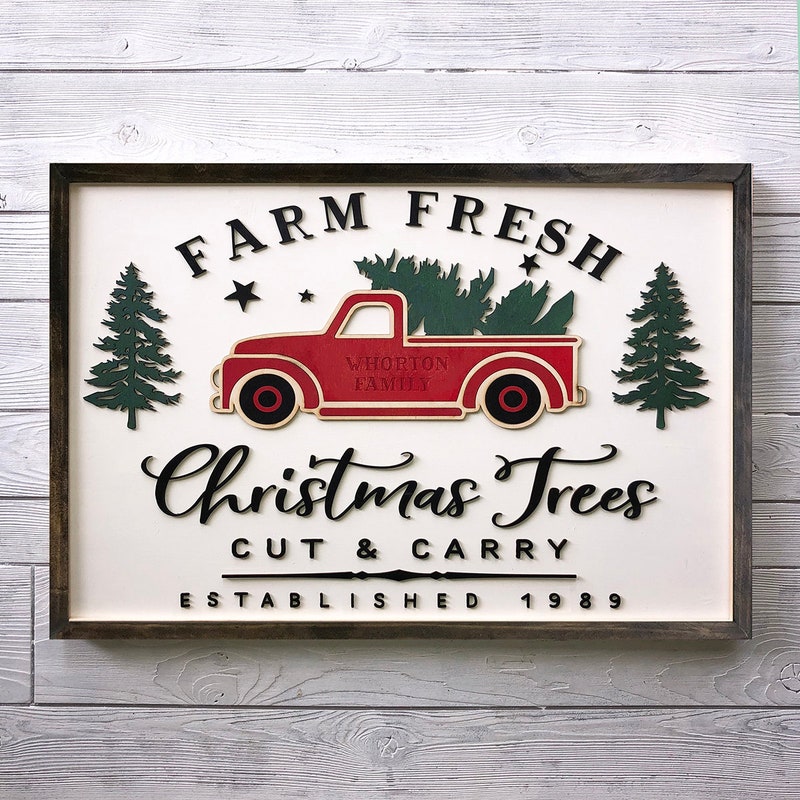 Tree Farm Sign - Etsy