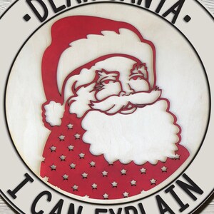 Santa Sign Dear Santa Retro Sign Retro Santa Dear Santa I Can Explain ...