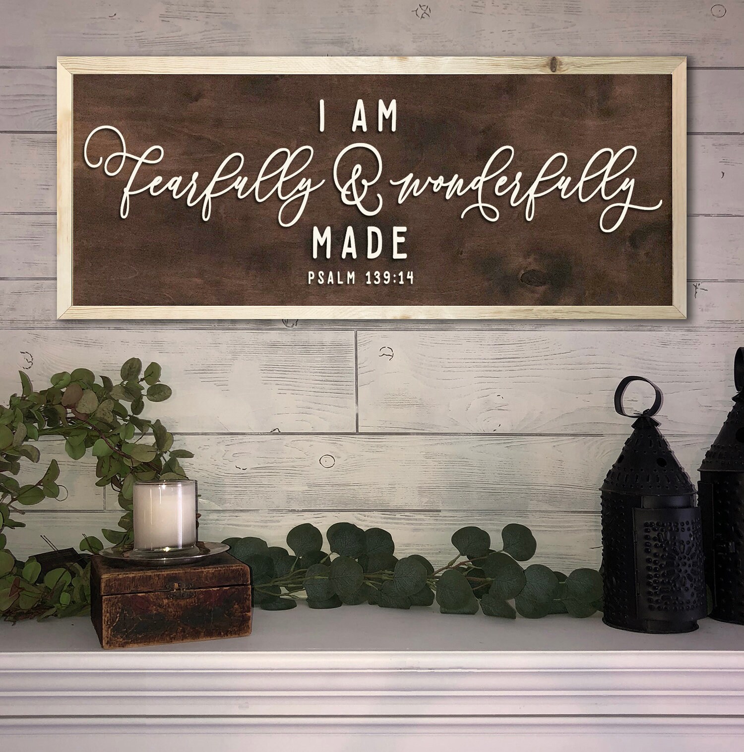 I Am Fearfully and Wonderfully Made | Nursery Sign | 3D Laser Cut Sign ...