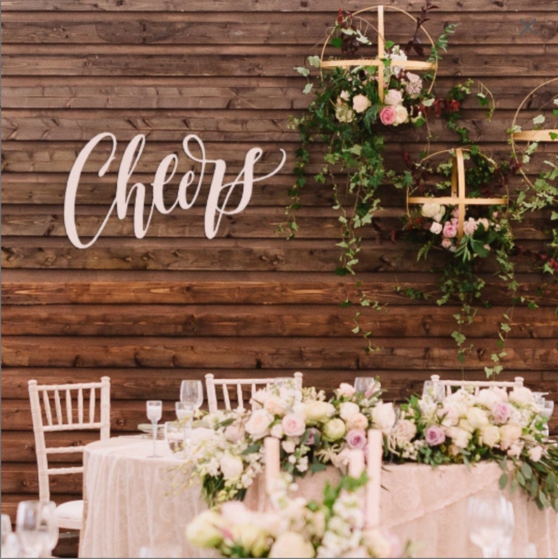 Cheers Wedding Reception Decor Wedding Signs - Etsy