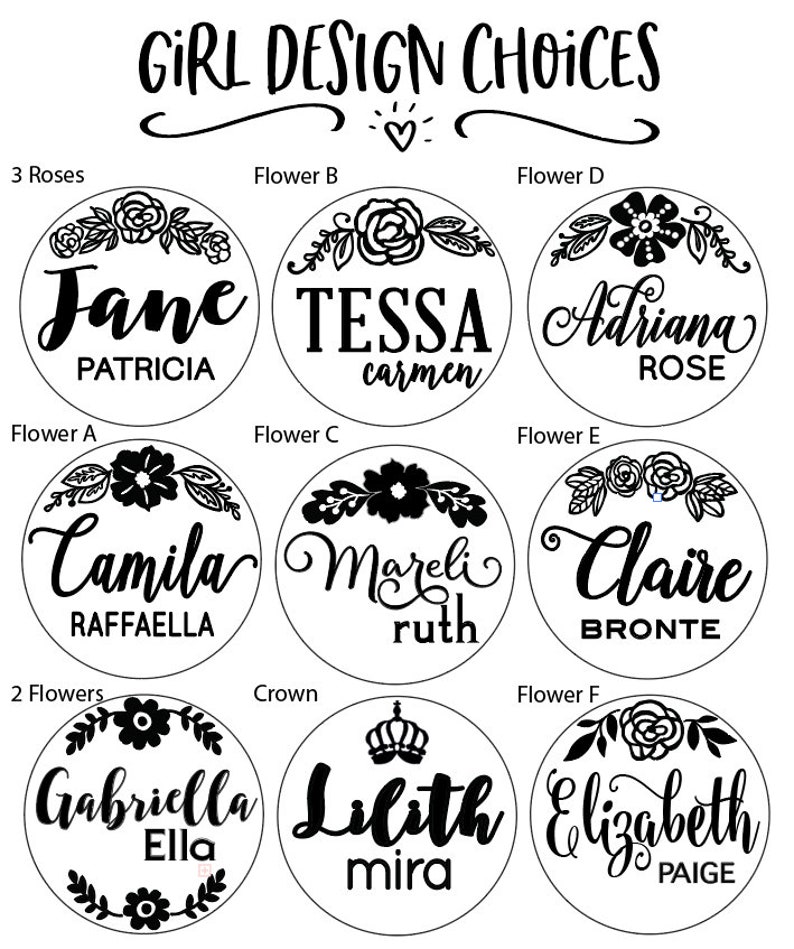 Custom Round Name Sign Nursery Decor Round Wood Sign | Etsy