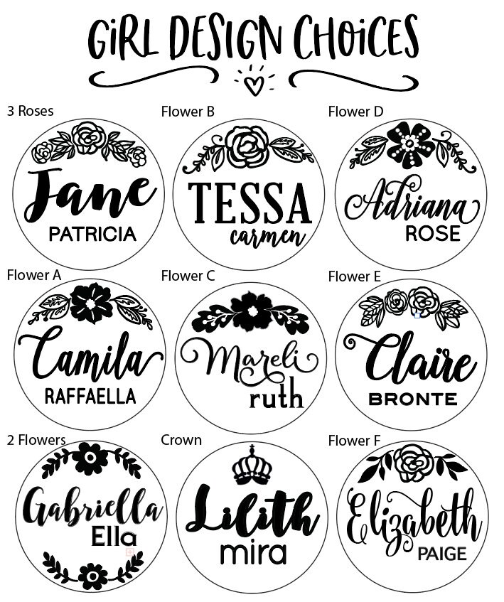 Custom Round Name Sign Nursery Decor Round Wood Sign | Etsy