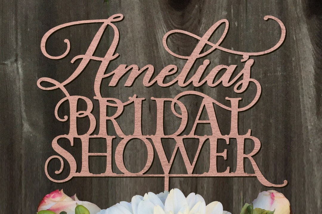 Custom Bridal Shower Cake Topper, Bridal Shower Cake Topper ...