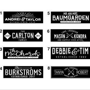 First Names Family Sign Engraved Wood Sign Family Name - Etsy