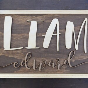 Name Sign 3d Nursery Decor Kid's Room Decor - Etsy