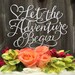 Let the Adventure Begin Cake Topper, Wedding Decor, Wedding Reception ...