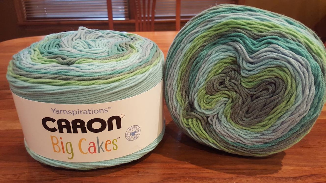 Caron Big Cakes Blue Hawaiian. Newest spring colors yarn. 100 | Etsy